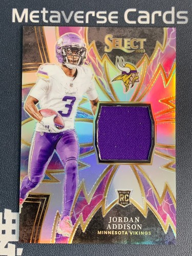 2023 Panini Select Jordan Addison Silver Prizm Sparks Rookie Relic RC ...