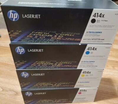 HP 414X HIGH YIELD TONER CARTRIDGE 4 PACK Black/Cyan/Magenta/Yellow Hp ...