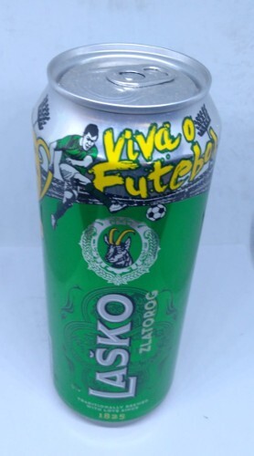 Empty Laško Zlatorog Beer can - FIFA World Cup Brazil 2014 Ed; 500 ml ...