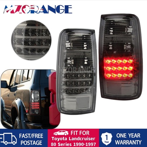 LED Smoked Rear Tail Light Brake Lamp For Toyota Landcruiser 80 Series ...