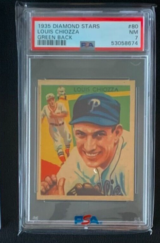 1935 Diamond Stars Louis Chiozza #80 Green Back, PSA NM 7 | eBay