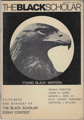 nice copy THE BLACK SCHOLAR Sept 1971 debuts by Adolph Reed Jr Hortense ...