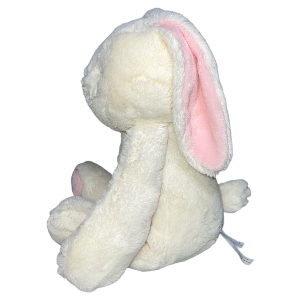 Aurora Baby White Pink Bun Bun Bunny Rabbit Plush 16” Stuffed Animal ...