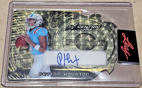 2024 Leaf X-Centric Autograph PEYTON HOUSTON 1/1 Superfractor Gold ...