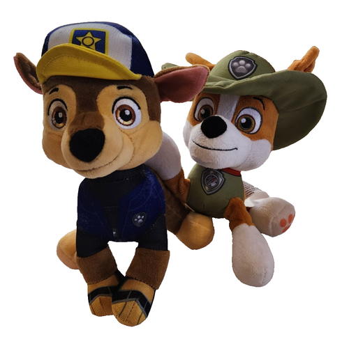 Paw Patrol 9" Plush Chase & Tracker Spin Master Stuffed Animal Toys | eBay