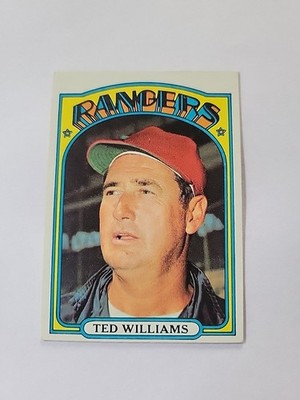 1972 Topps #510 Ted Williams - Texas Rangers. HOF G7 | eBay