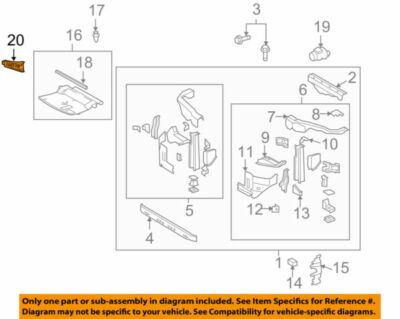 53218-60100 Toyota Support, radiator, lower 5321860100, New Genuine OEM ...