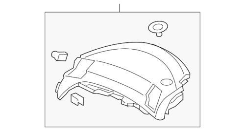 Genuine Pad Assembly Passenger (Upper) *NH690L* (Premium Black ...