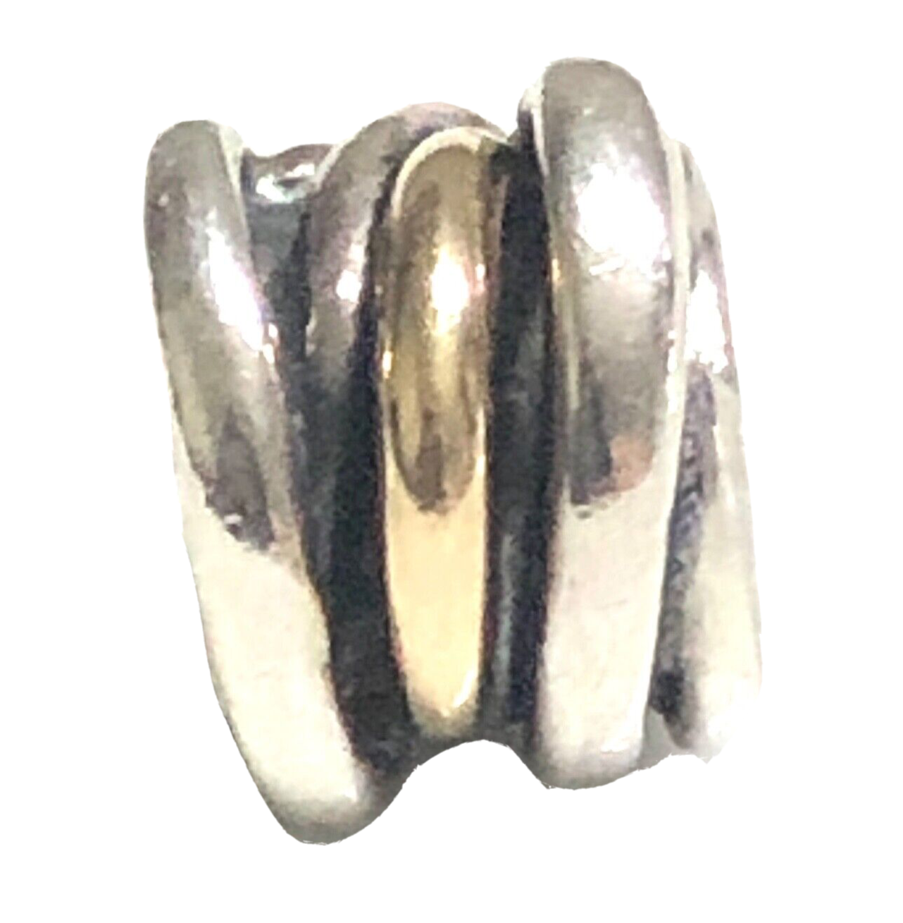 Authentic Pandora Ring Cluster Charm 14k Gold and Sterling Silver ...