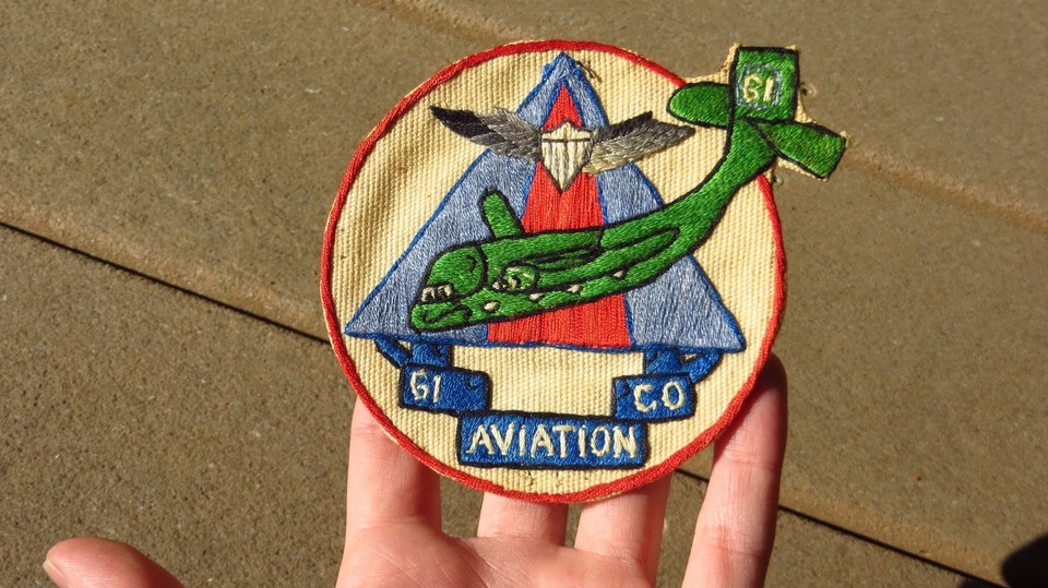 ORIGINAL Vietnam US ARMY 61st Aviation Company Patch Theater Made SSI ...
