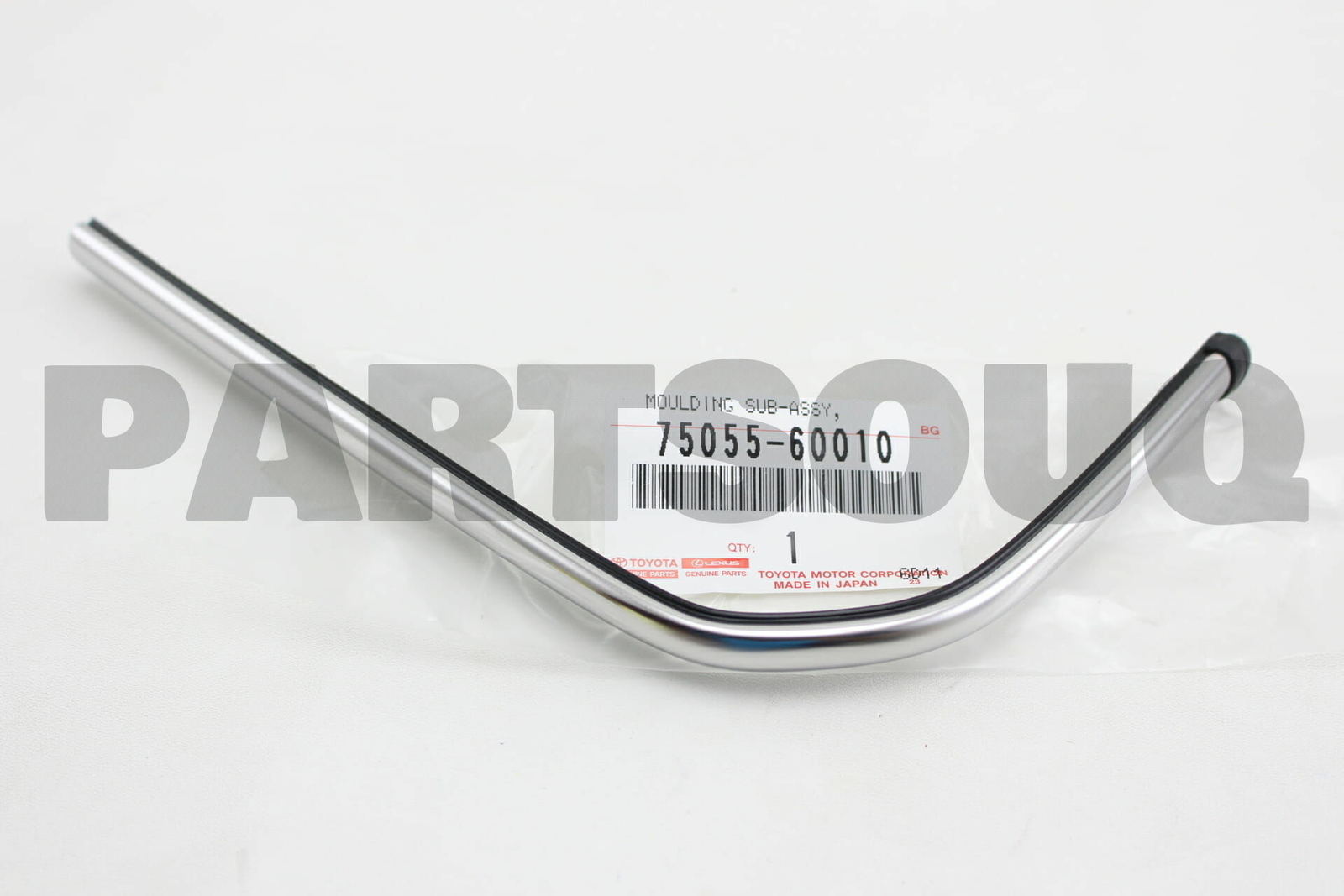 7505560010 Genuine Toyota MOULDING SUB-ASSY, ROOF DRIP SIDE FINISH ...