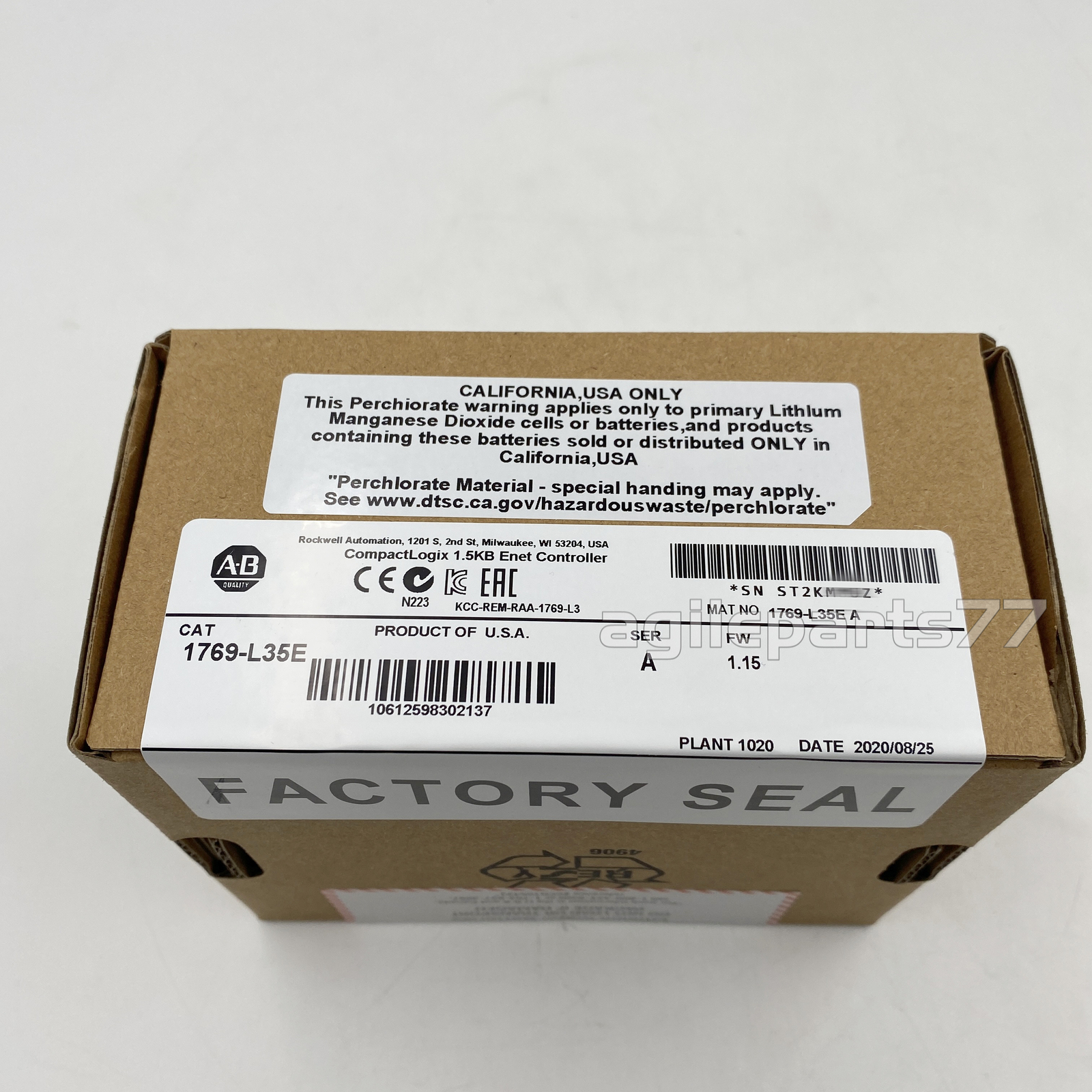 AB 1769-L35E SER A CompactLogix EtherNet Processor 2023 New Factory ...