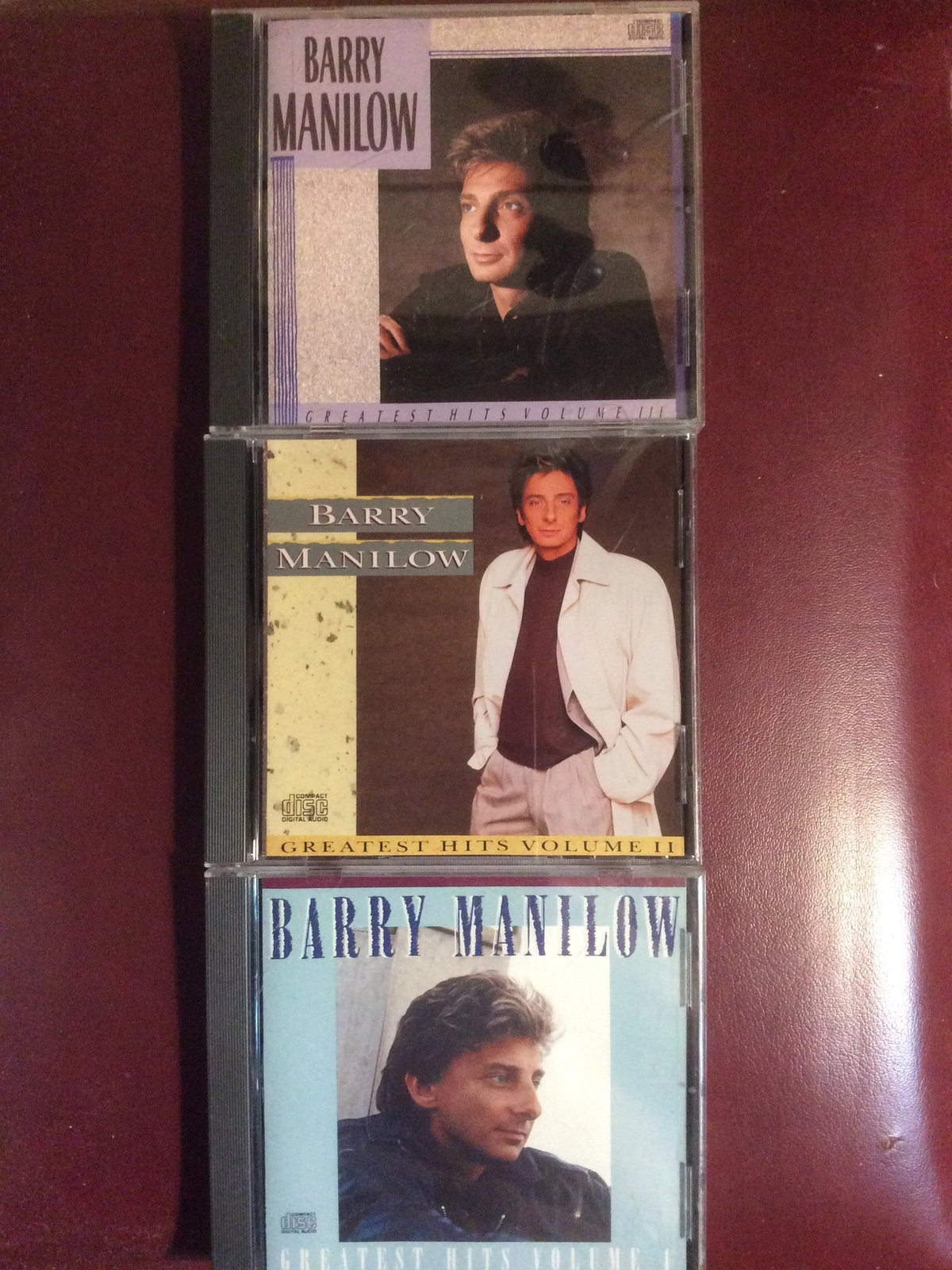 Barry Manilow REMASTERED Set 3 CD Greatest Hits Vol. 1 2 3 1989 Arista ...