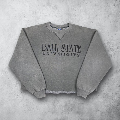 Vintage Russell Athletic Ball State University Sweatshirt Gray Size XL ...