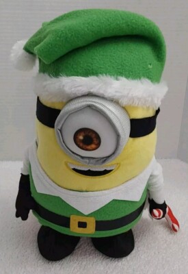 GEMMY Animated Stuart Minion Elf Animated And Sings Tested Working | eBay