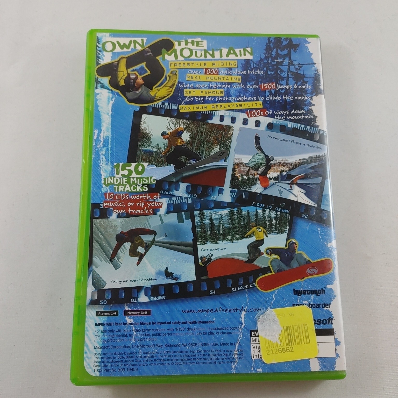 Amped: Freestyle Snowboarding (Microsoft Xbox, 2001) Limited Edition ...