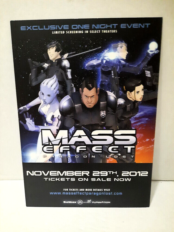 Mass Effect Anime Promo Card 5" x 7" | eBay