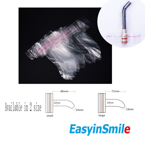 200pcs Dental Curing Light Guide Rod Sleeves Head Cover 8*2.1/ 7*2.5 ...