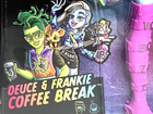 Monster High Deuce Gordon & Frankie Stein Coffee Break Set G3 Reboot ...