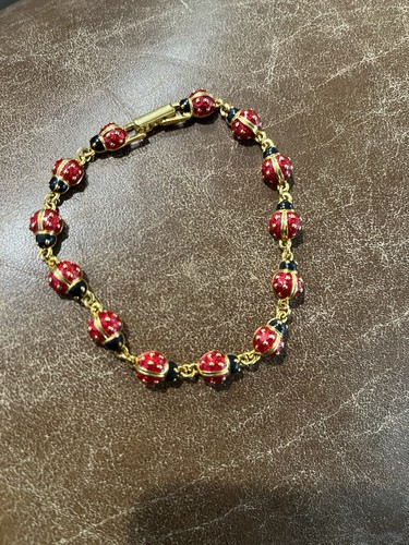 Joan Rivers Pink And 1 Red Ladybug Bracelet | eBay
