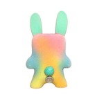 Fuggler Flocked Rainbow Multi Rabid Rabbit Rare Mini Collectible Figure ...