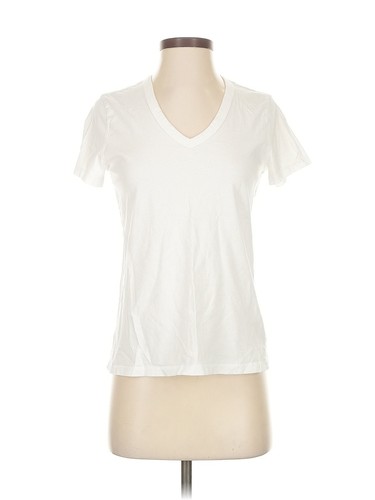Universal Thread Women White Short Sleeve T-Shirt XS | eBay