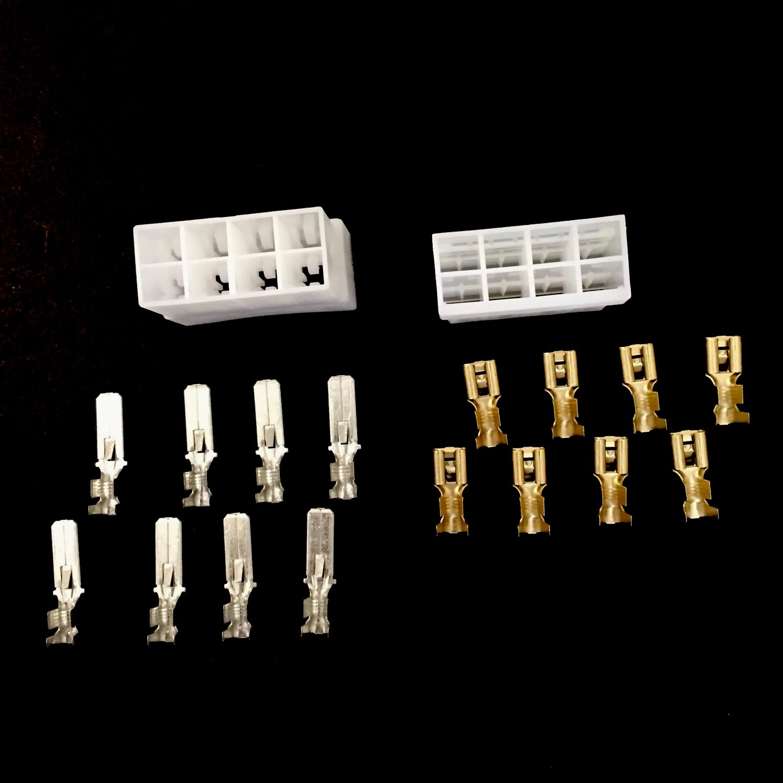 FASTON TERMINAL& CONNECTOR 8 WAY, UL, RoHS,18 Pcs/p kit, 6.3mm (.250 ...