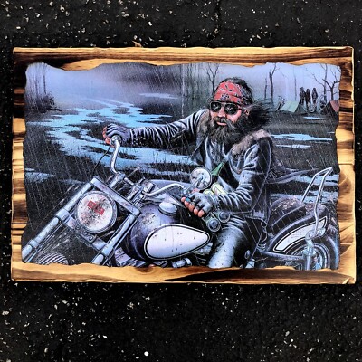 David Mann 70s Wall Art Full Easyriders Centerfold On Wood Chopper ...