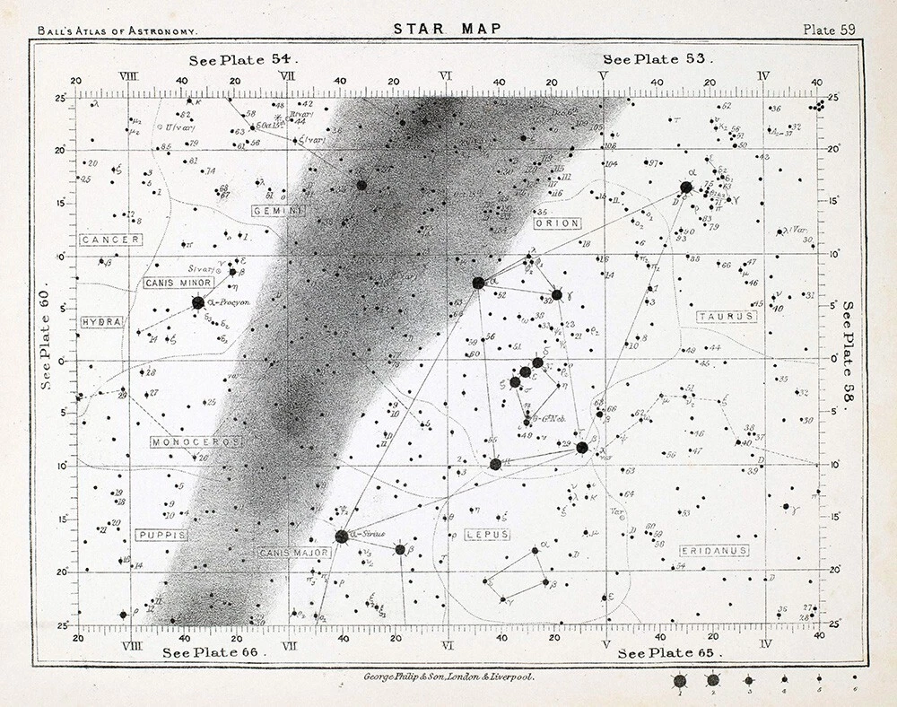 Gemini Constellation Map