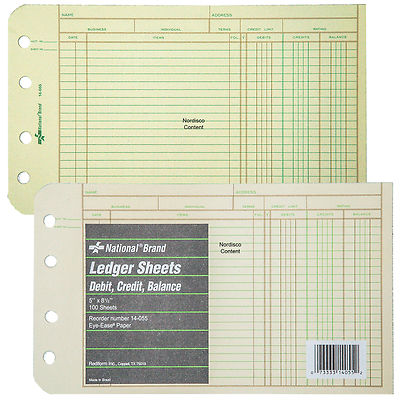 Forms & Record Keeping - Ledger Sheet