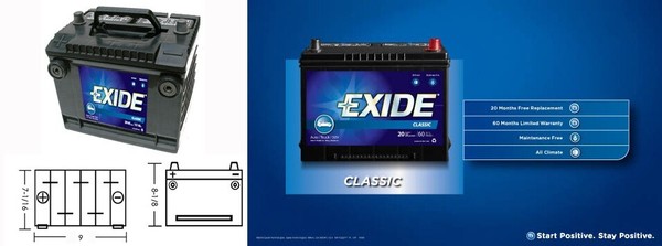 Exide Batteries 75DT-60 for sale online | eBay