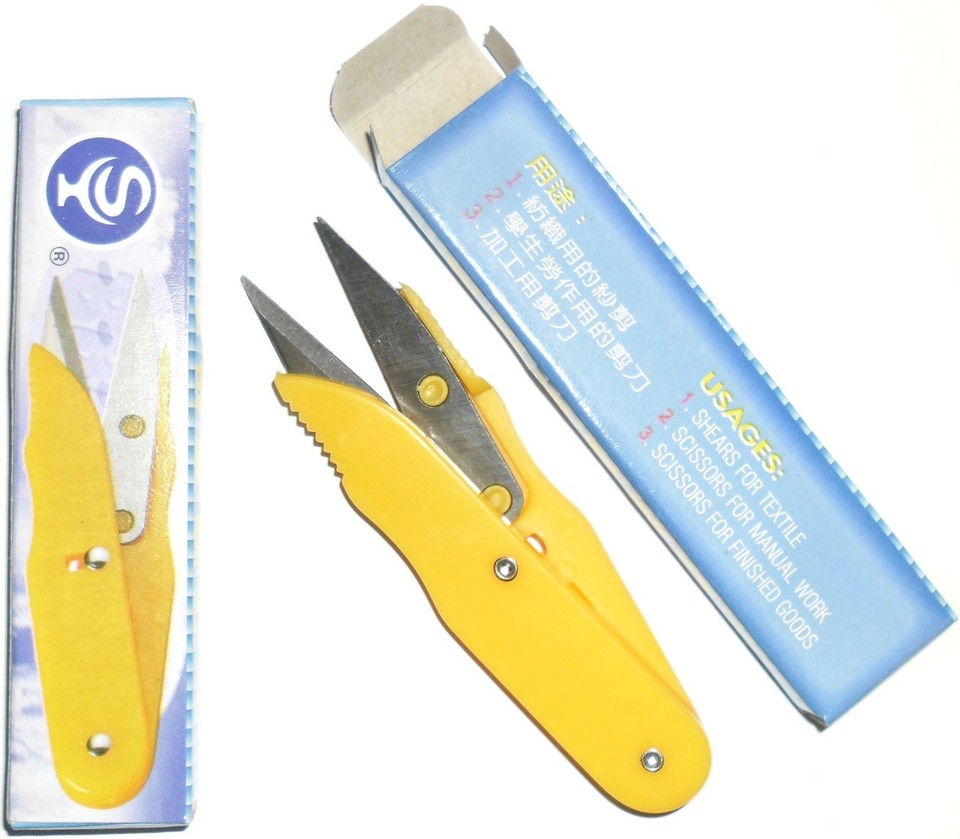 YELLOW HANDLE, SEWING THREAD CUTTER/SNIPPER/CLIPPERS, BUY 1 GET 1 FREE ...
