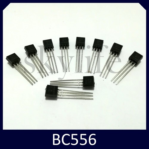 10 pz BC556 BC556B Transistor PNP 0,1A 100mA 65V TO-92 - 10 pezzi BC ...