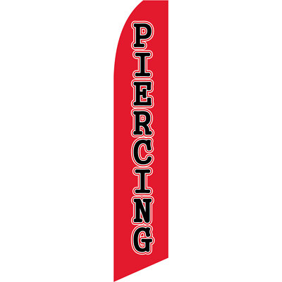Piercing 2 1/2 ft X 11 1/2 ft Polyester Swooper Flag | eBay
