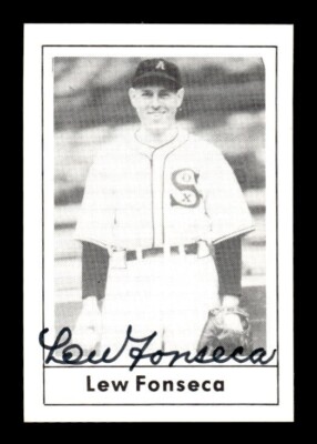 LEW FONSECA SIGNED 1978 GRAND SLAM #39 ON-CARD AUTO - CHICAGO WHITE SOX ...