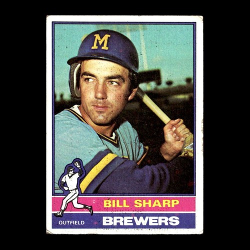 Bill Sharp 1976 Topps Milwaukee Brewers #244 GM R304 | eBay