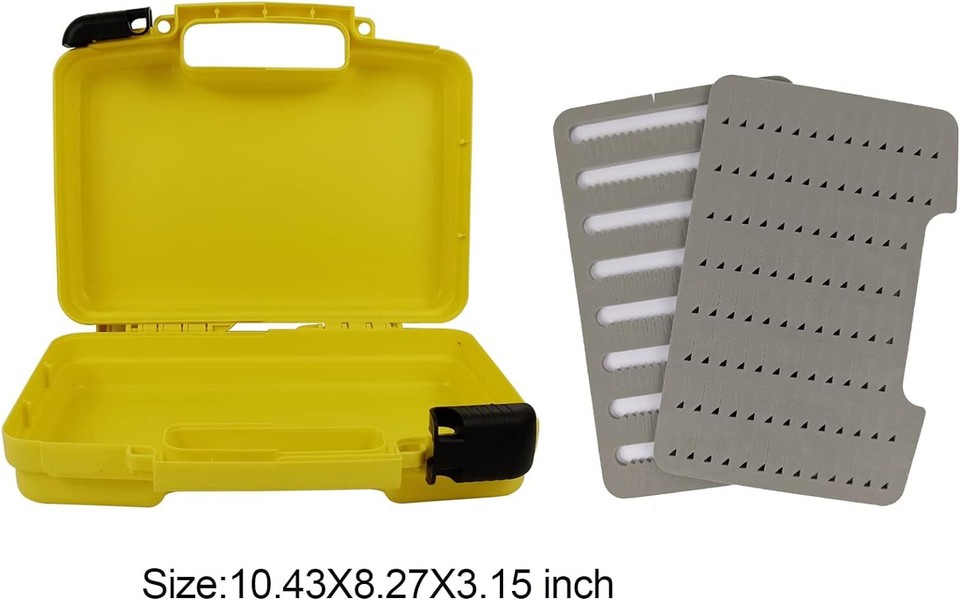 Aventik Streamer Fly Boxes Click Lock Large Streamer Flies Storage ...
