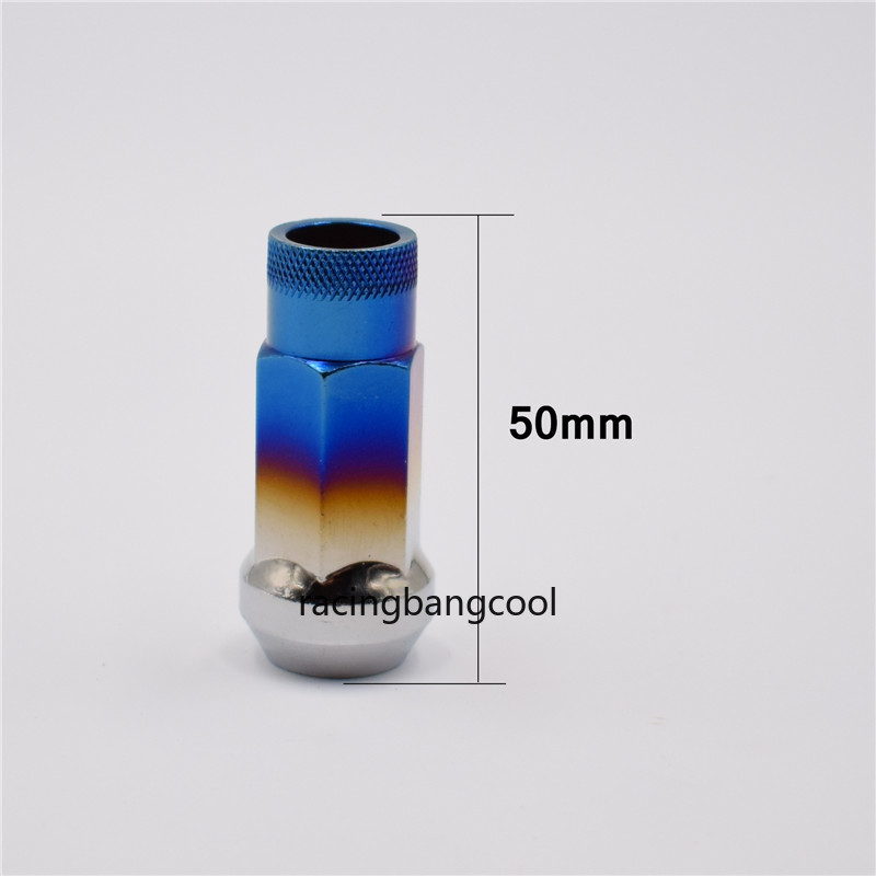 M12X1.25 Roasted Blue Wheel Nuts Wheel Lug Nuts Wheel Rim Nuts With ...