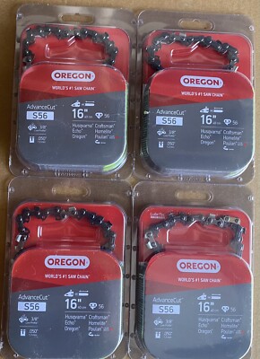 Lot of 4 Oregon 20” S56 ControlCut Saw Chain 3/8" .050" New Original ...