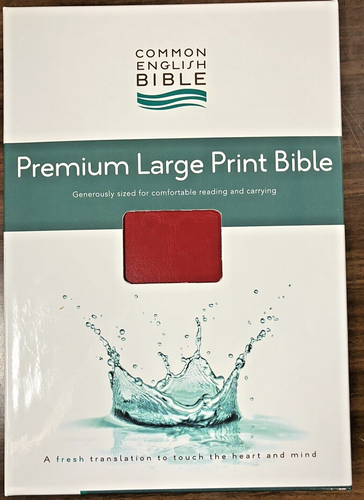CEB Common English Bible Premium Large Print Decotone Crimson by Common ...