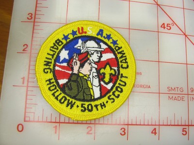 Baiting Hollow Scout Camp collectible 50th Scout Camp camp patch (mW ...