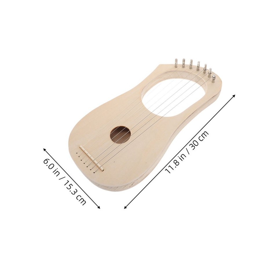 Double Bass Child Lyre Musical Instrument Harp Toddler Unpainted | eBay UK