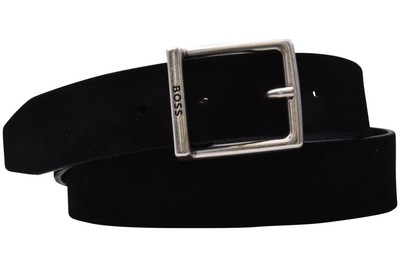 Hugo Boss Rudy-SD_SZ35 Men's Genuine Leather Belt Black Size: 34 | eBay