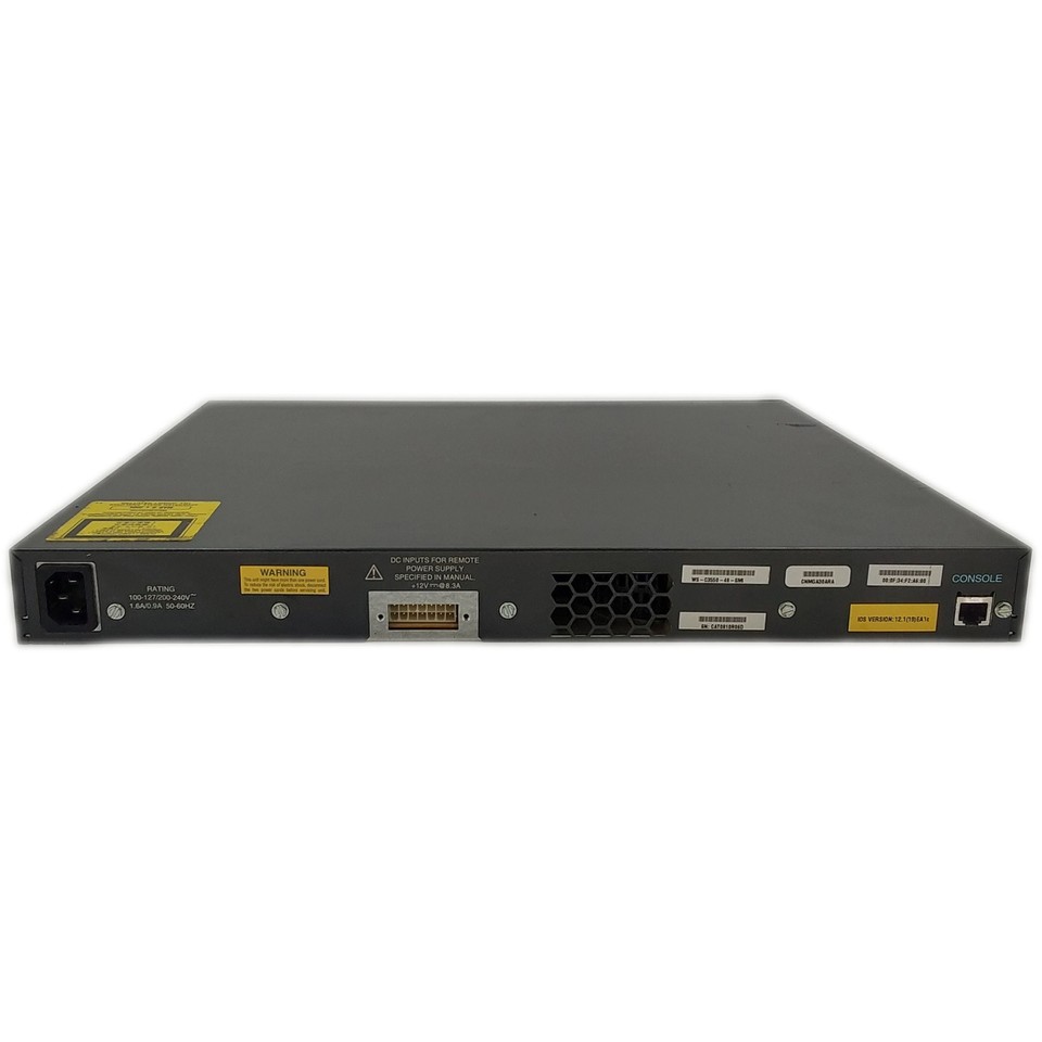 Cisco Catalyst 3550 WS-C3550-48-SMI 48-Port Fast Ethernet L3 Managed ...