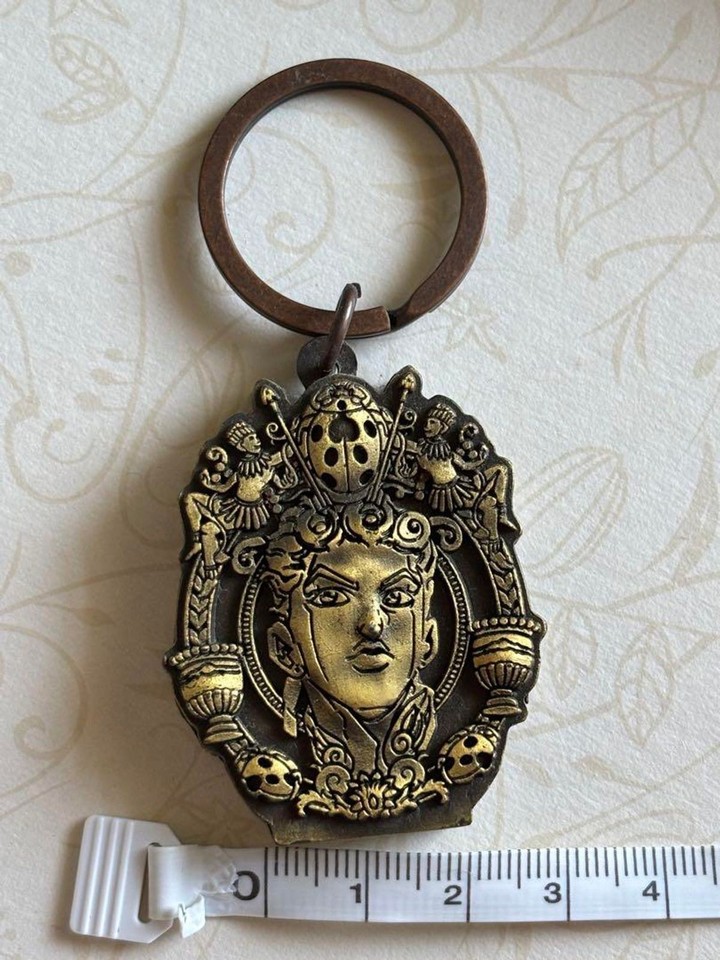 JoJo's Bizarre Adventure Part 5 Emblem Keychain Giorno Giovanna Gold ...