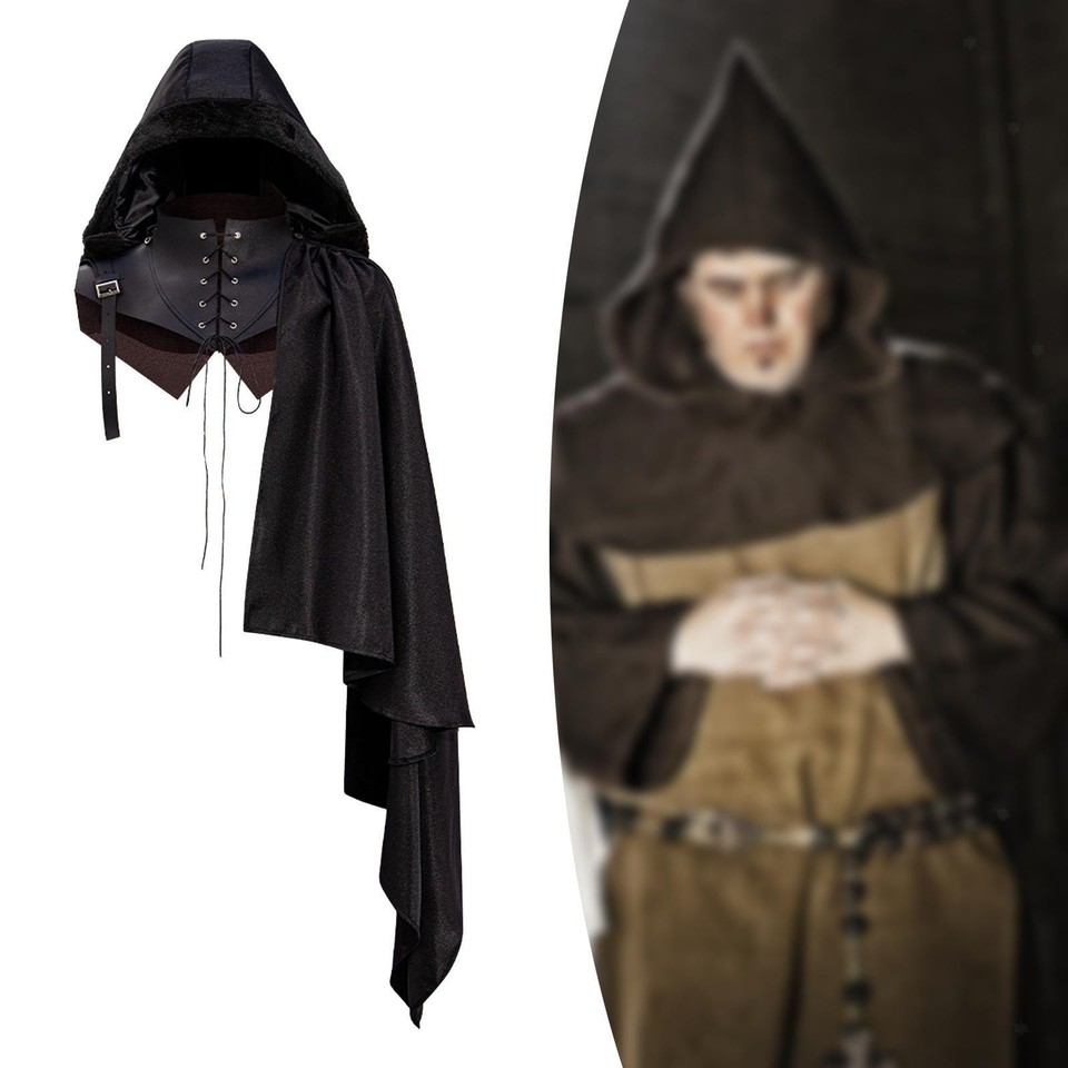 Medieval Shawl Hood Single Scarf for Role Play Carnival Stage ...