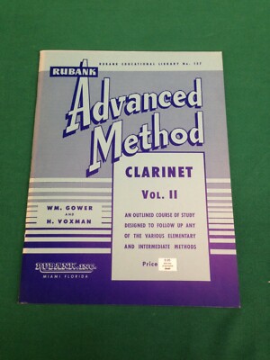 Rubank Advanced Method - Clarinet Vol. 2 (Paperback) | eBay