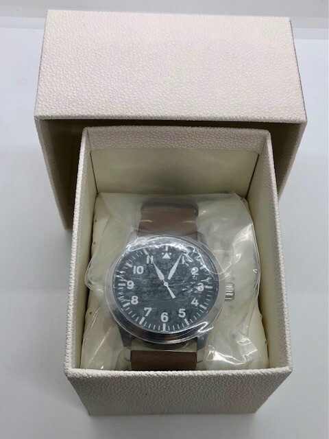 Corgeut 42mm Black Dial Sapphire Crystal Military Automatic Men's Pilot ...