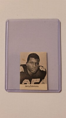 Jerry Simmons Atlanta Falcons 1969 TD Football Player Panel | eBay