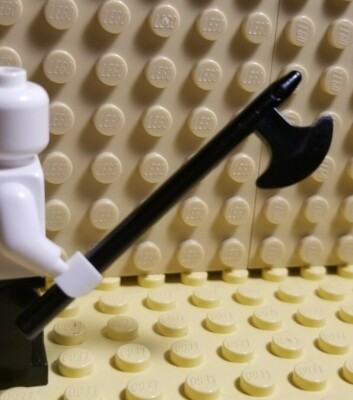 Lego Halbert BLACK Long Handle Axe Firefighter Knight Castle King ...